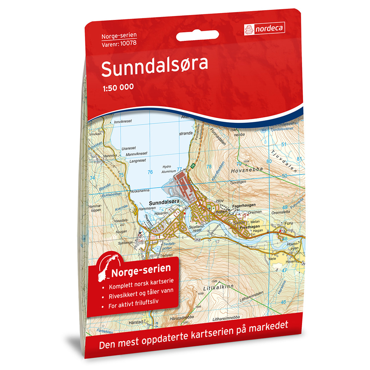 Oppdal - Landsdekkende kartserie i 1:50 000 som tåler vann ...
